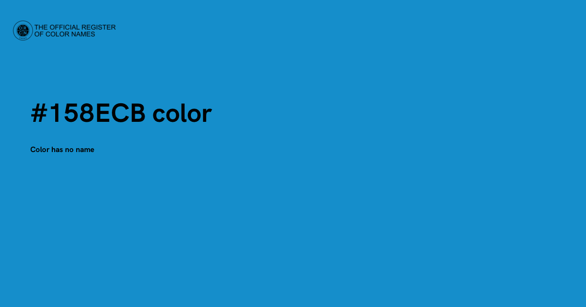 Color #158ECB - The Official Register of Color Names