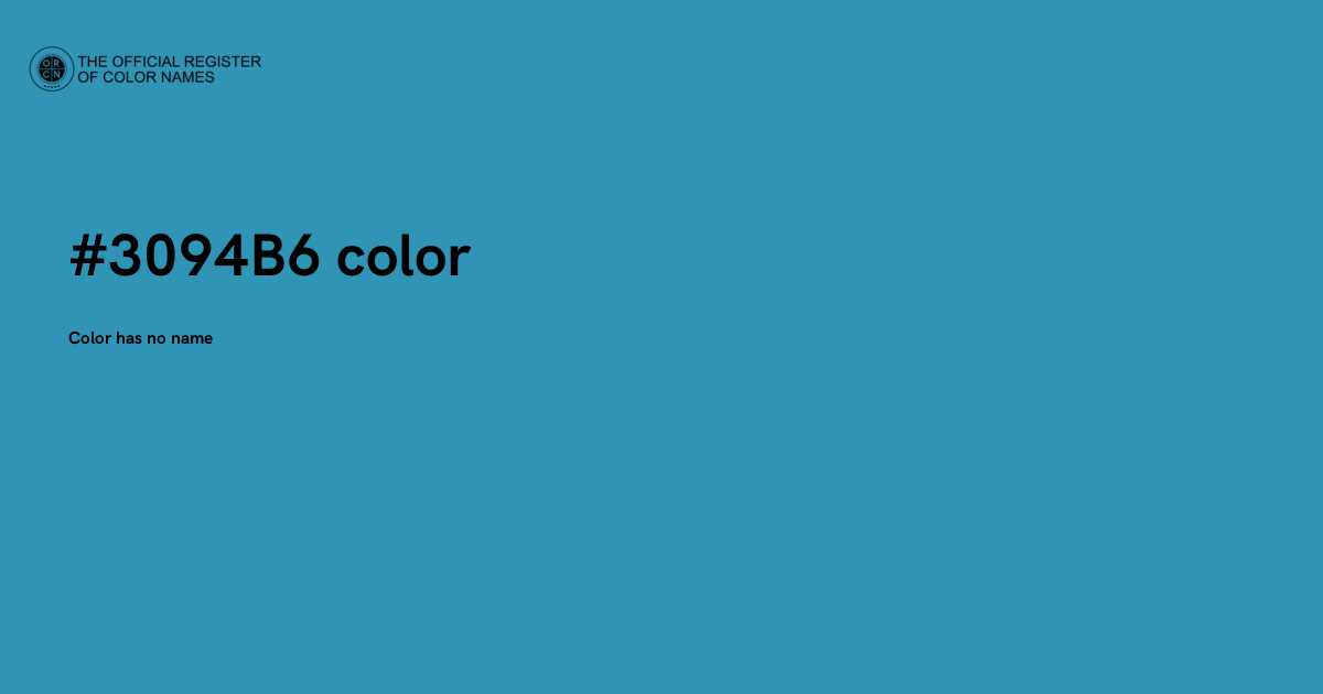 Color #3094B6 - The Official Register of Color Names