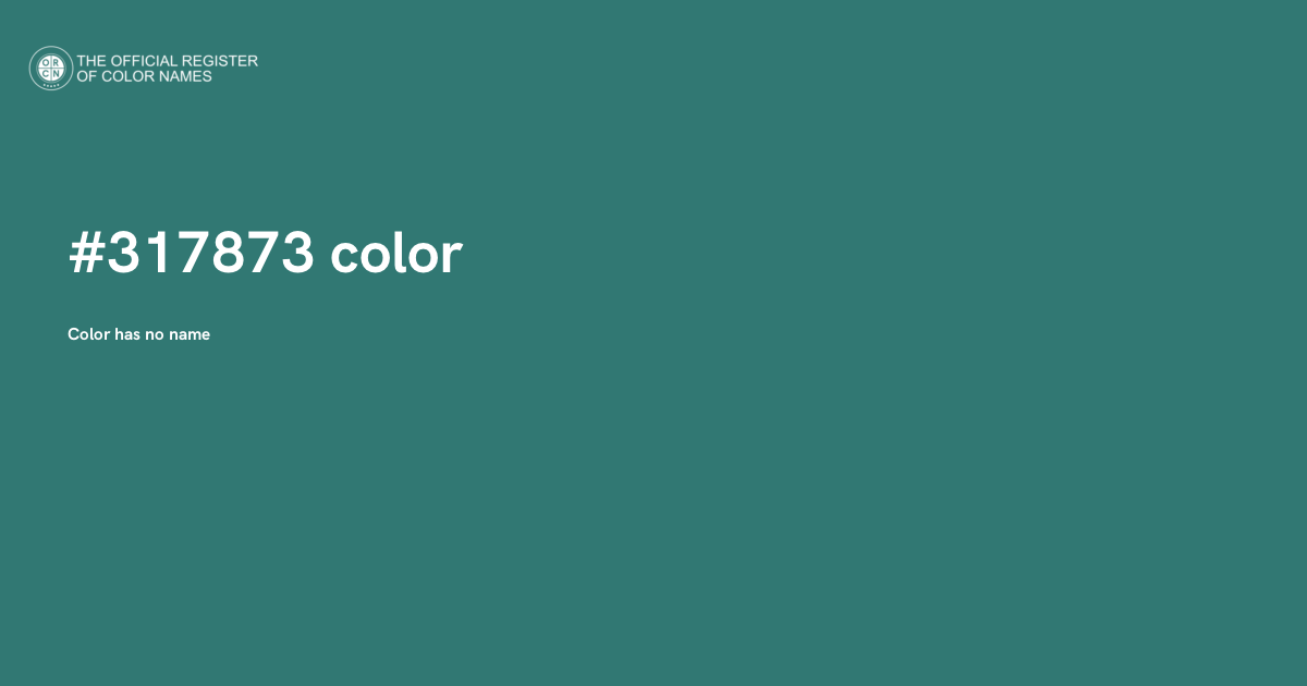 Myrtle Green color - #317873 - The Official Register of Color Names