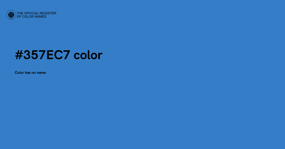 Windows Blue color - #357EC7 - The Official Register of Color Names
