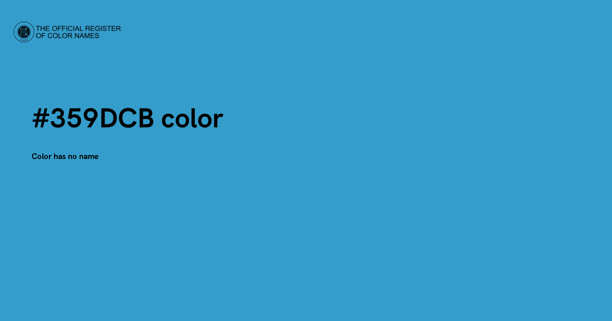 Color #359DCB - The Official Register of Color Names