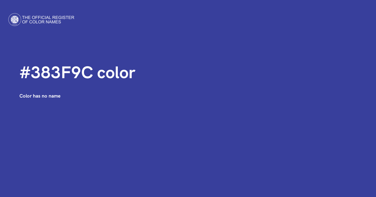 Color #383F9C - The Official Register of Color Names