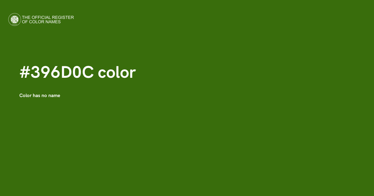 Color #396D0C - The Official Register of Color Names