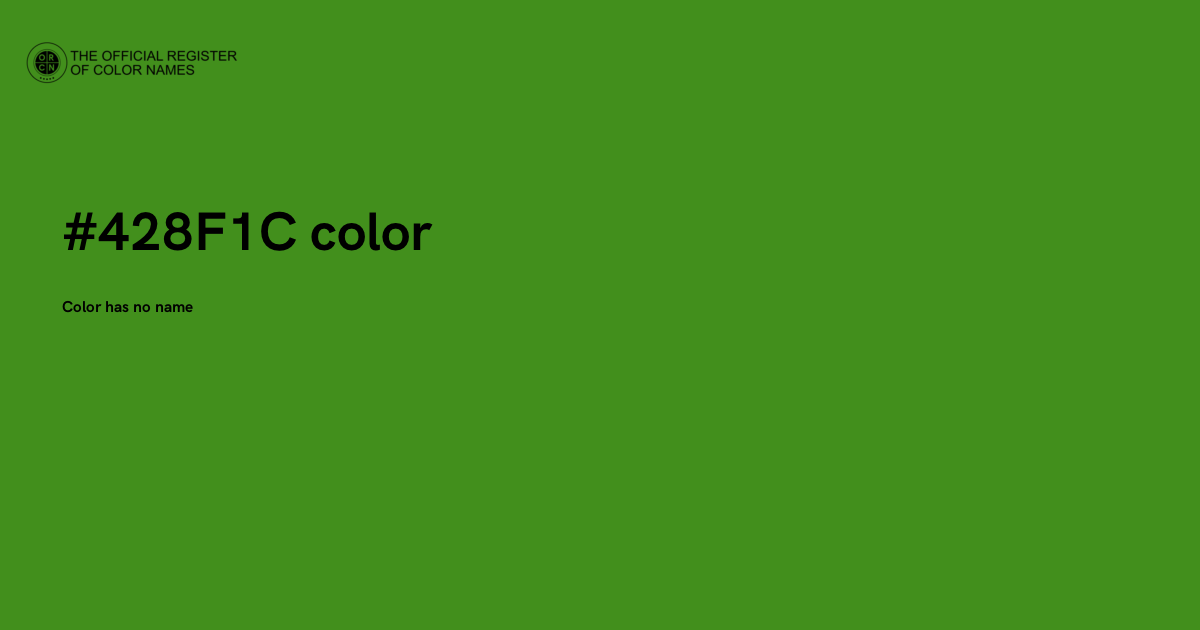 Color #428F1C - The Official Register of Color Names