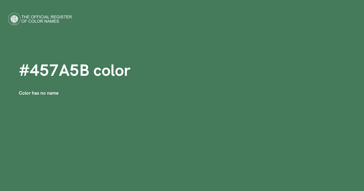 Color #457A5B - The Official Register of Color Names