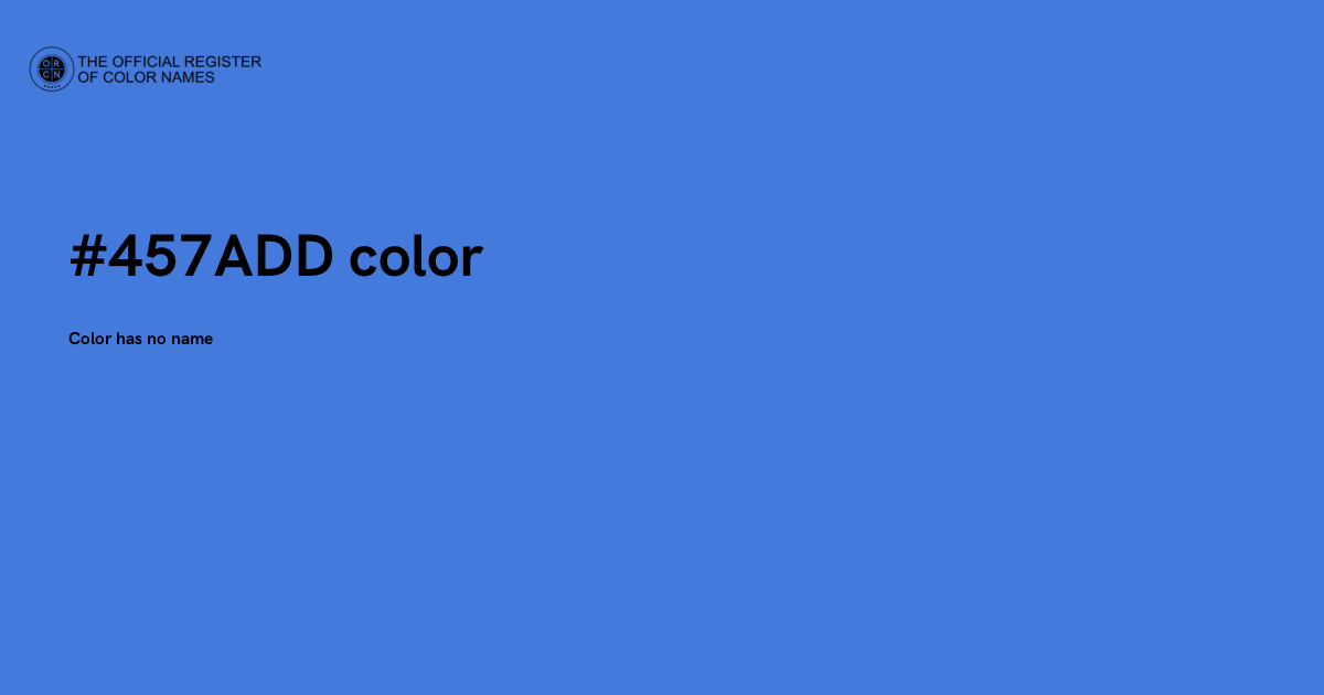 Color #457ADD - The Official Register of Color Names