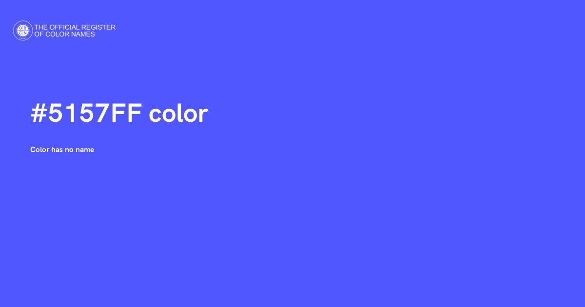 Color #5157FF - The Official Register of Color Names