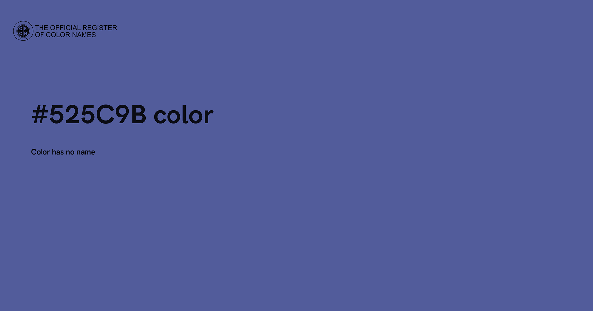 Color #525C9B - The Official Register of Color Names