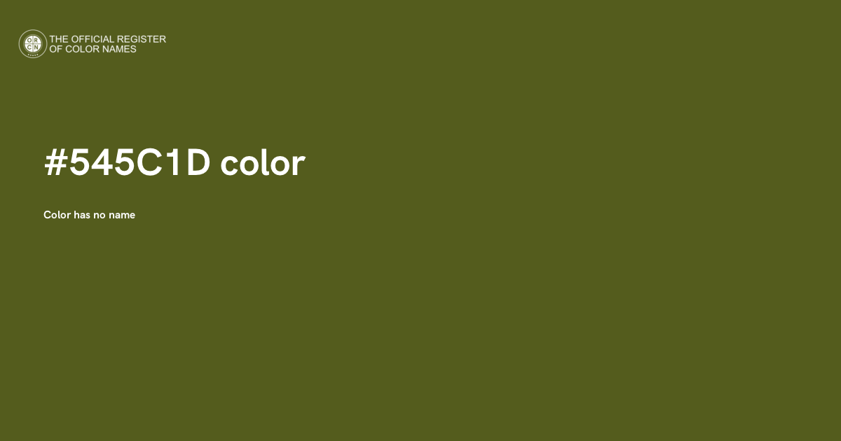Color #545C1D - The Official Register of Color Names