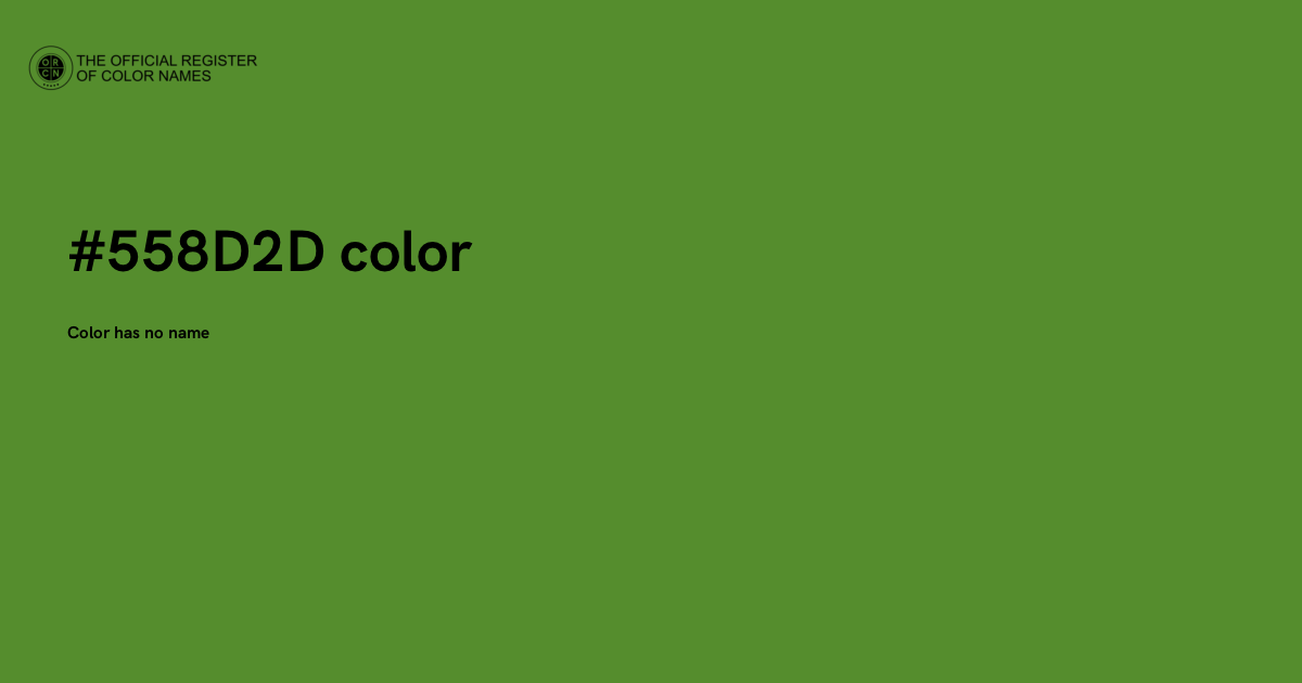 Color #558D2D - The Official Register of Color Names