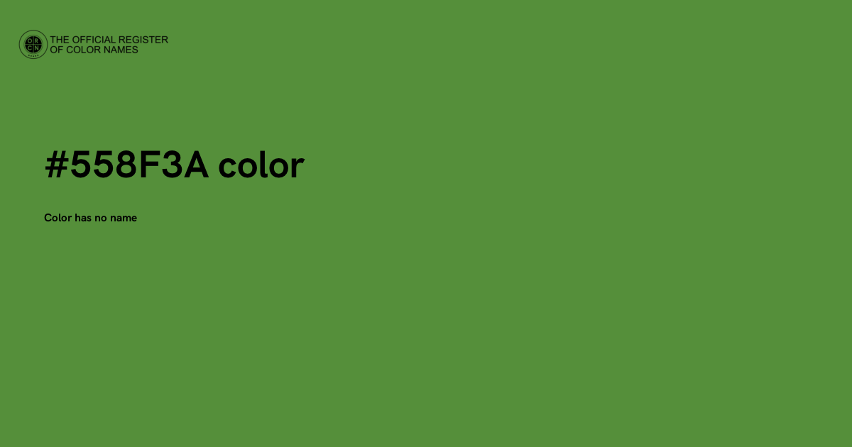 Color #558F3A - The Official Register of Color Names