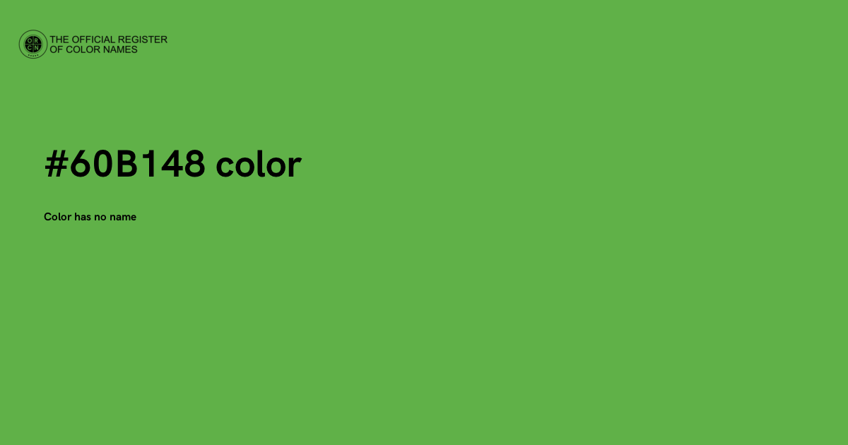 Color #60B148 - The Official Register of Color Names