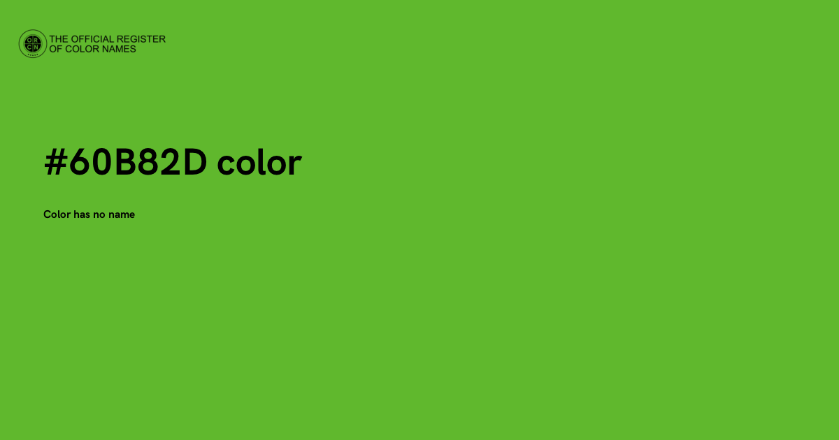 Color #60B82D - The Official Register of Color Names