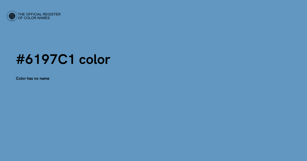 Color #6197C1 - The Official Register of Color Names