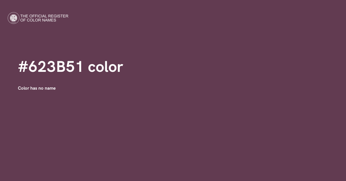 Color #623B51 - The Official Register of Color Names