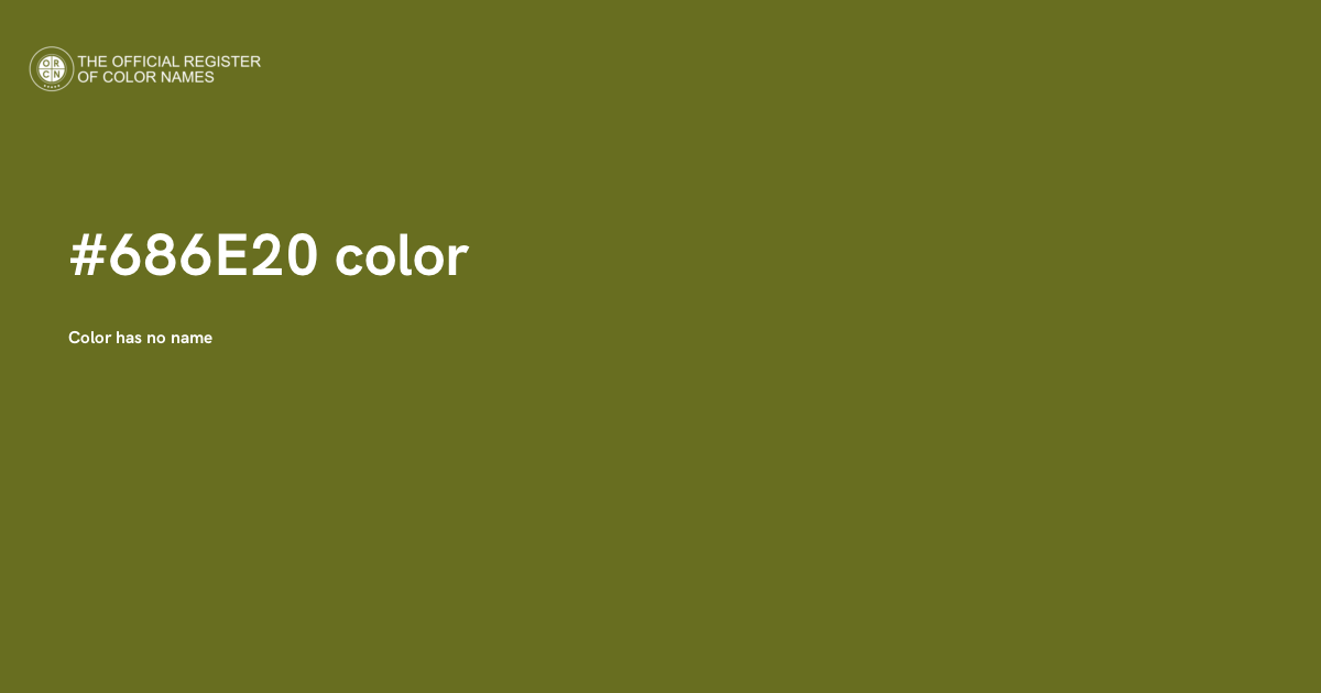 Color #686E20 - The Official Register of Color Names