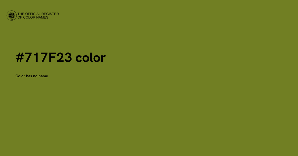 Color #717F23 - The Official Register of Color Names