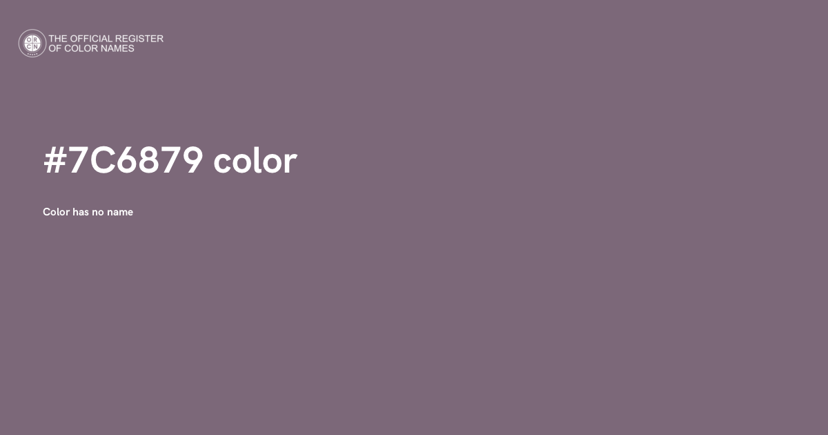 Color #7C6879 - The Official Register of Color Names