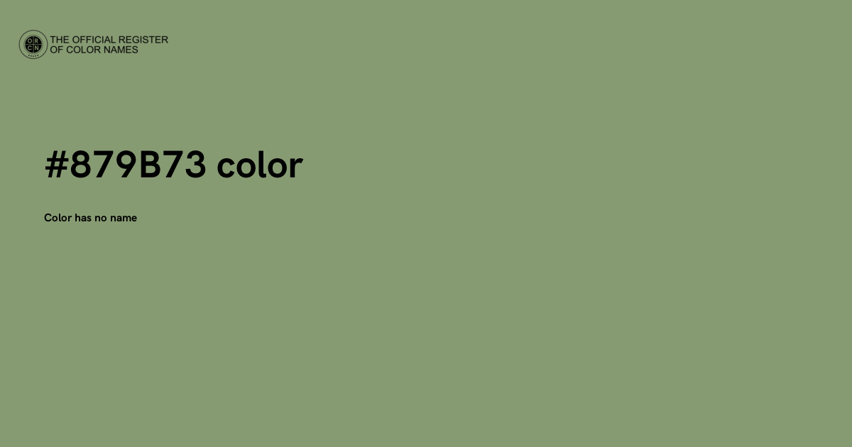 Color #879B73 - The Official Register of Color Names