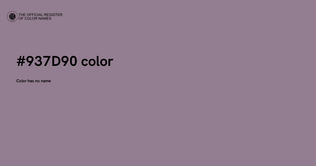 Color #937D90 - The Official Register of Color Names