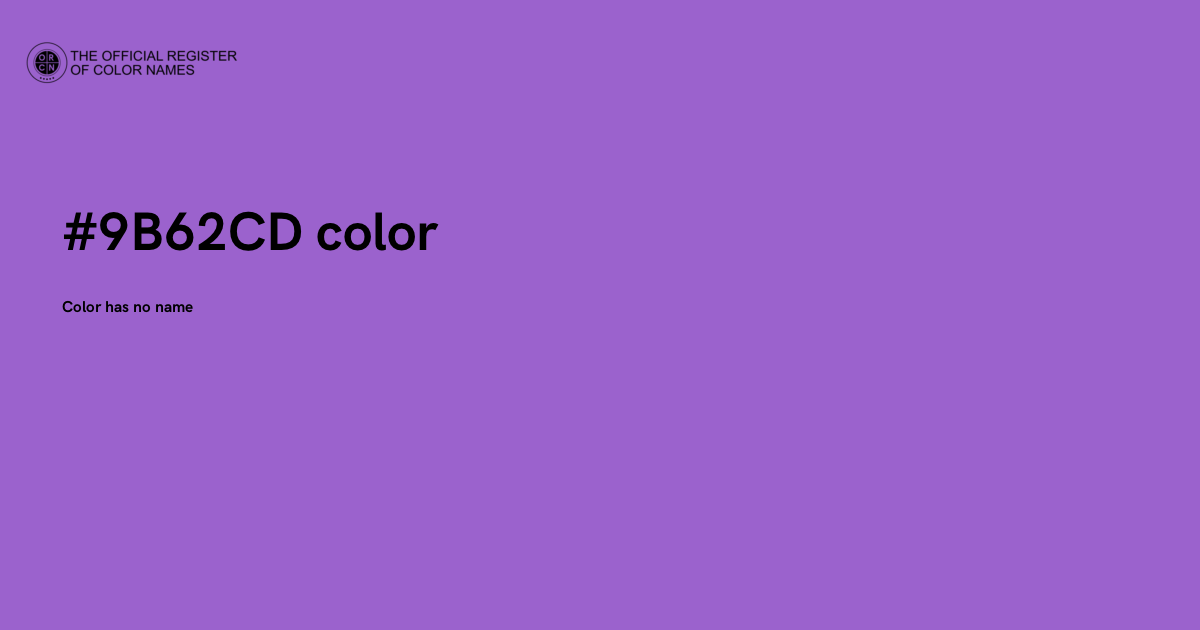 Color #9B62CD - The Official Register of Color Names