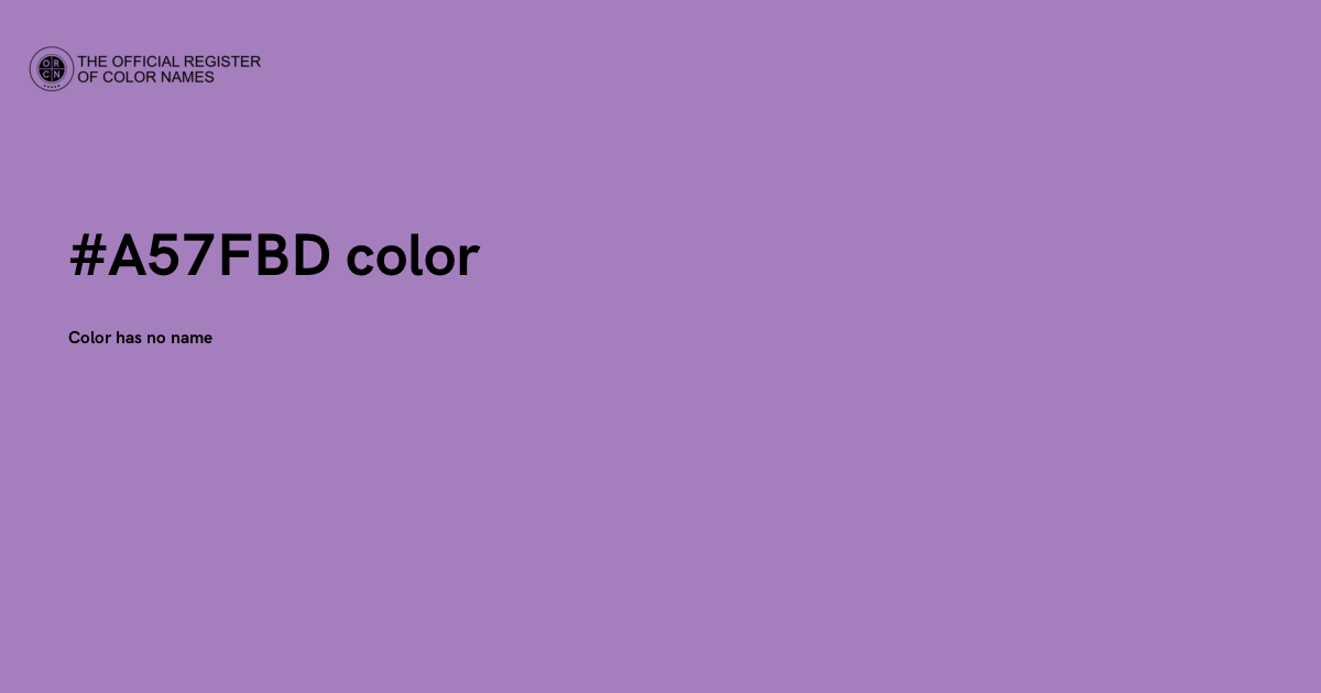 Color #A57FBD - The Official Register of Color Names