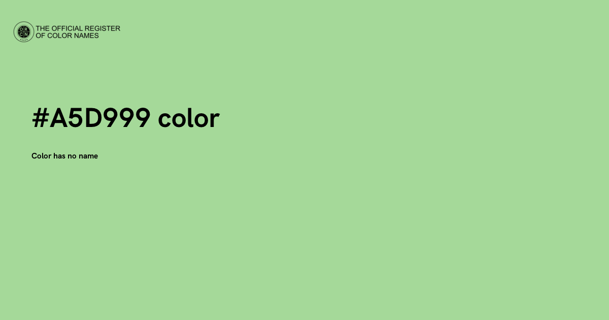 Color #A5D999 - The Official Register of Color Names