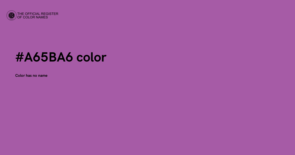 Color #A65BA6 - The Official Register of Color Names
