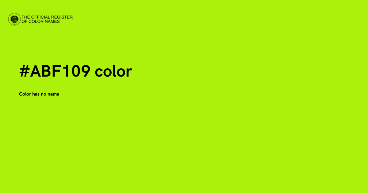 Color #ABF109 - The Official Register of Color Names
