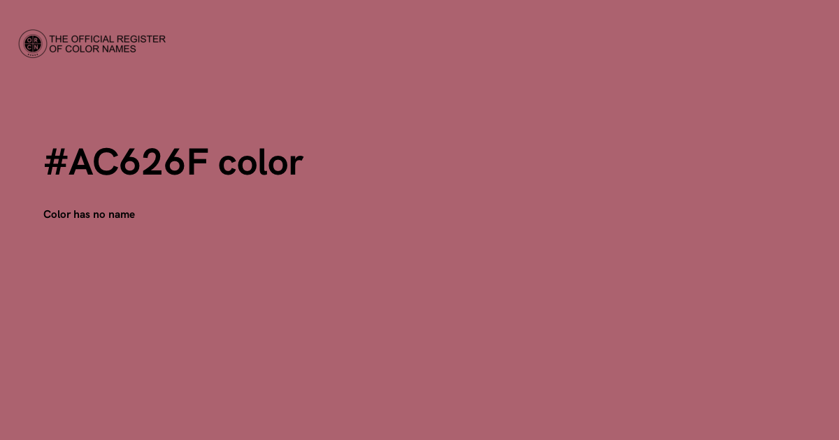 Color #AC626F - The Official Register of Color Names