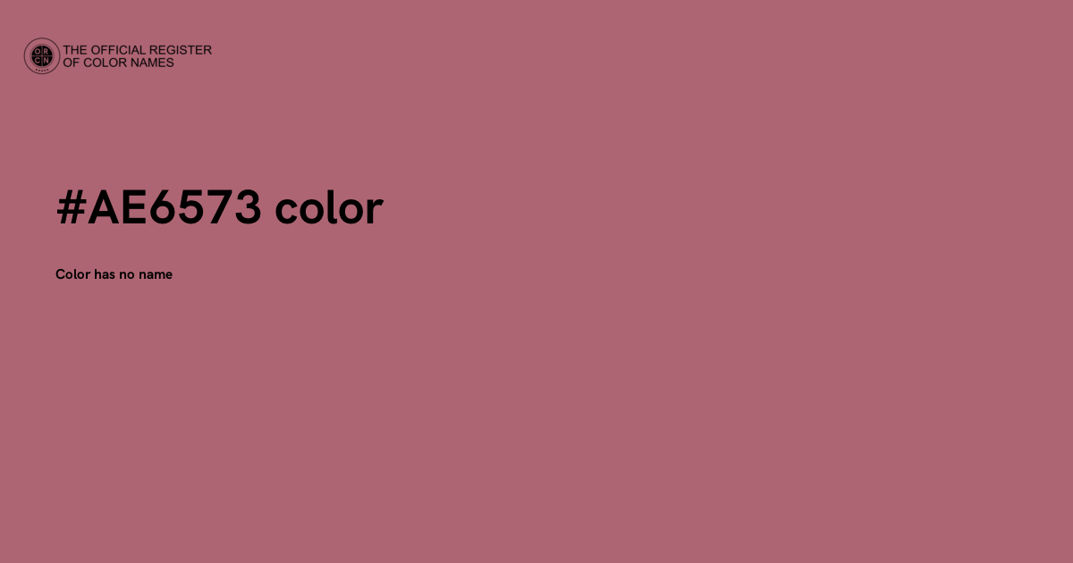 Color #AE6573 - The Official Register of Color Names