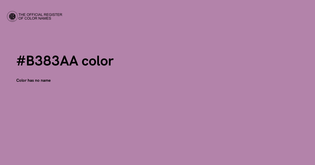 Color #B383AA - The Official Register of Color Names