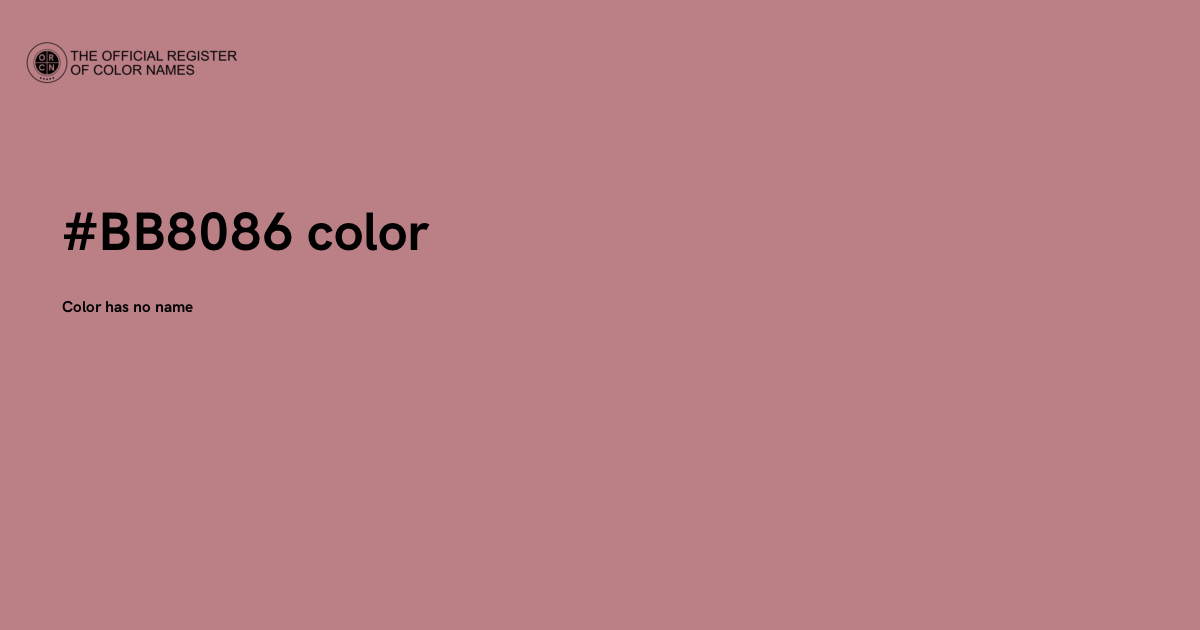 Color #BB8086 - The Official Register of Color Names