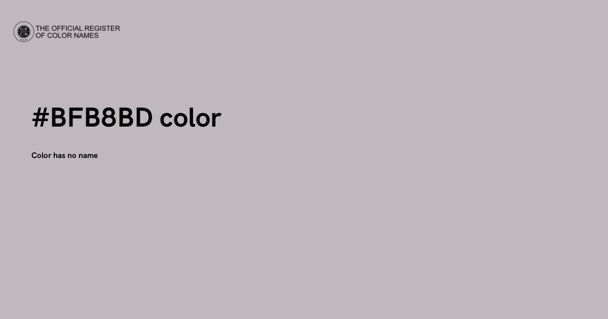 Color #BFB8BD - The Official Register of Color Names