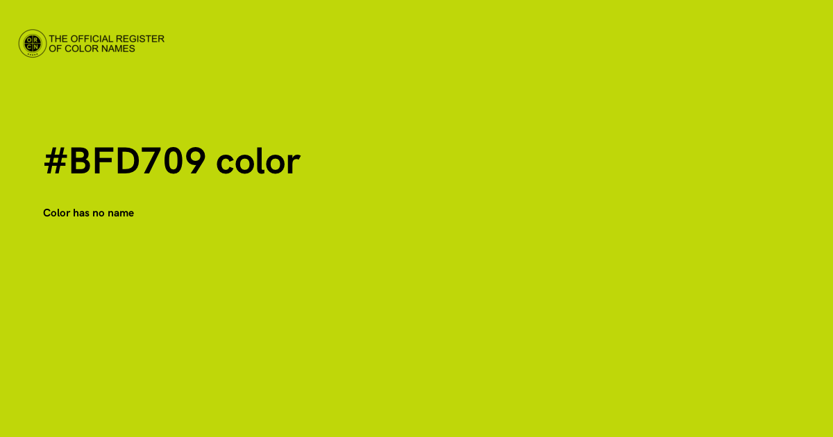 Color #BFD709 - The Official Register of Color Names