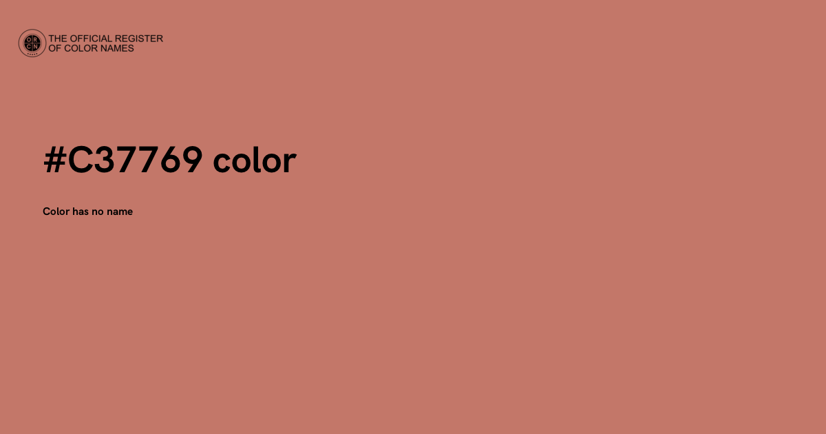 Color #C37769 - The Official Register of Color Names