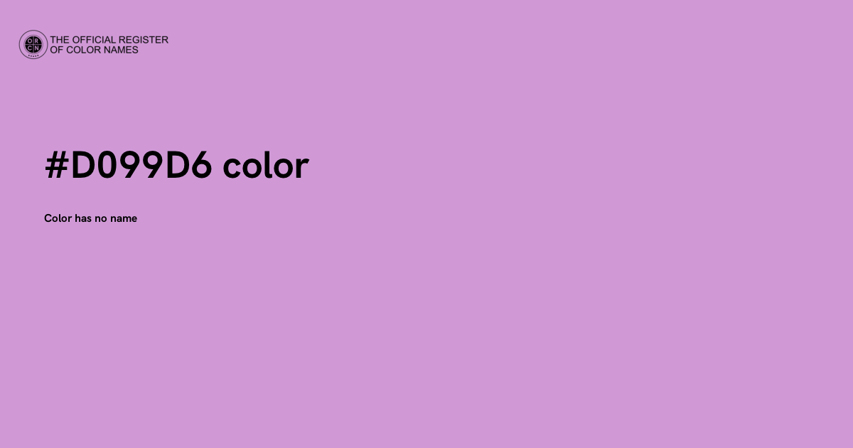 Color #D099D6 - The Official Register of Color Names
