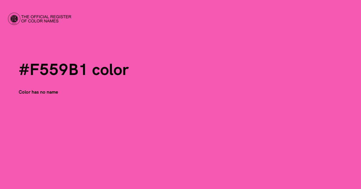 Color #F559B1 - The Official Register of Color Names