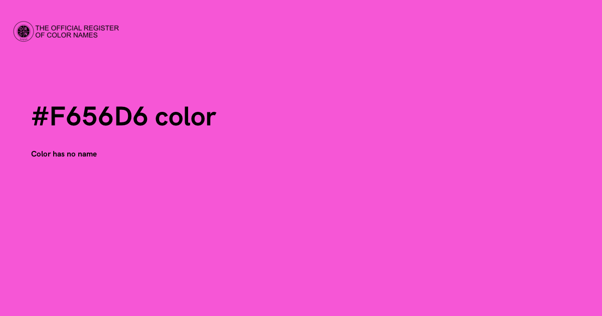 Color #F656D6 - The Official Register of Color Names