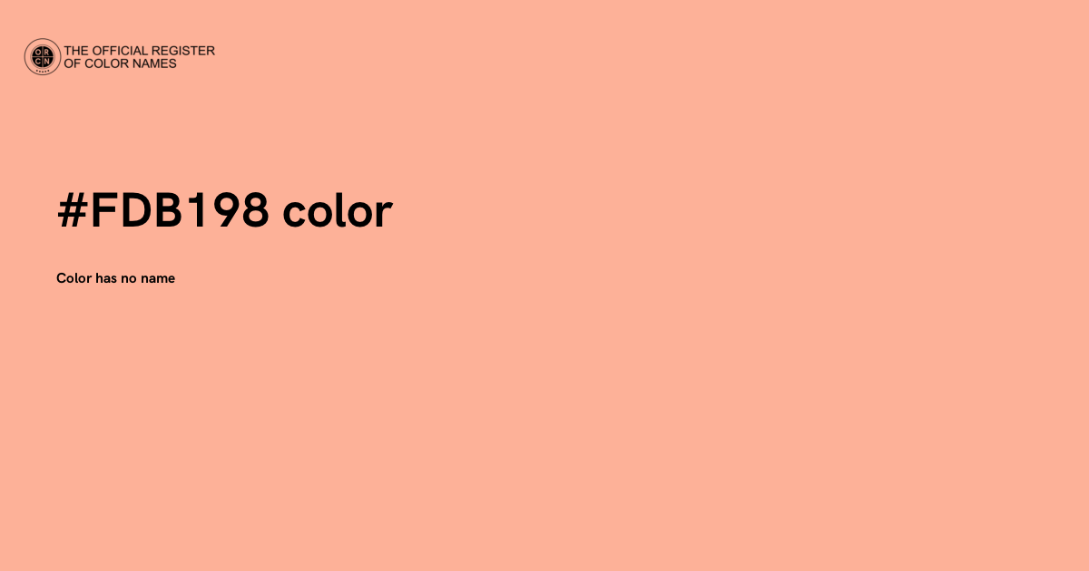 Color #FDB198 - The Official Register of Color Names
